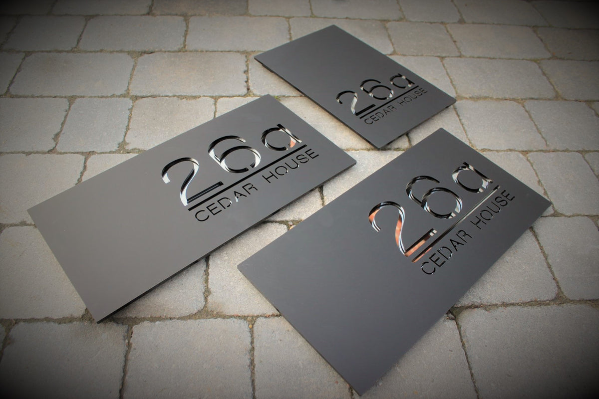 MODERN BESPOKE HOUSE SIGNS | CONTEMPORARY HOUSE NUMBERS | HOUSE NAME ...