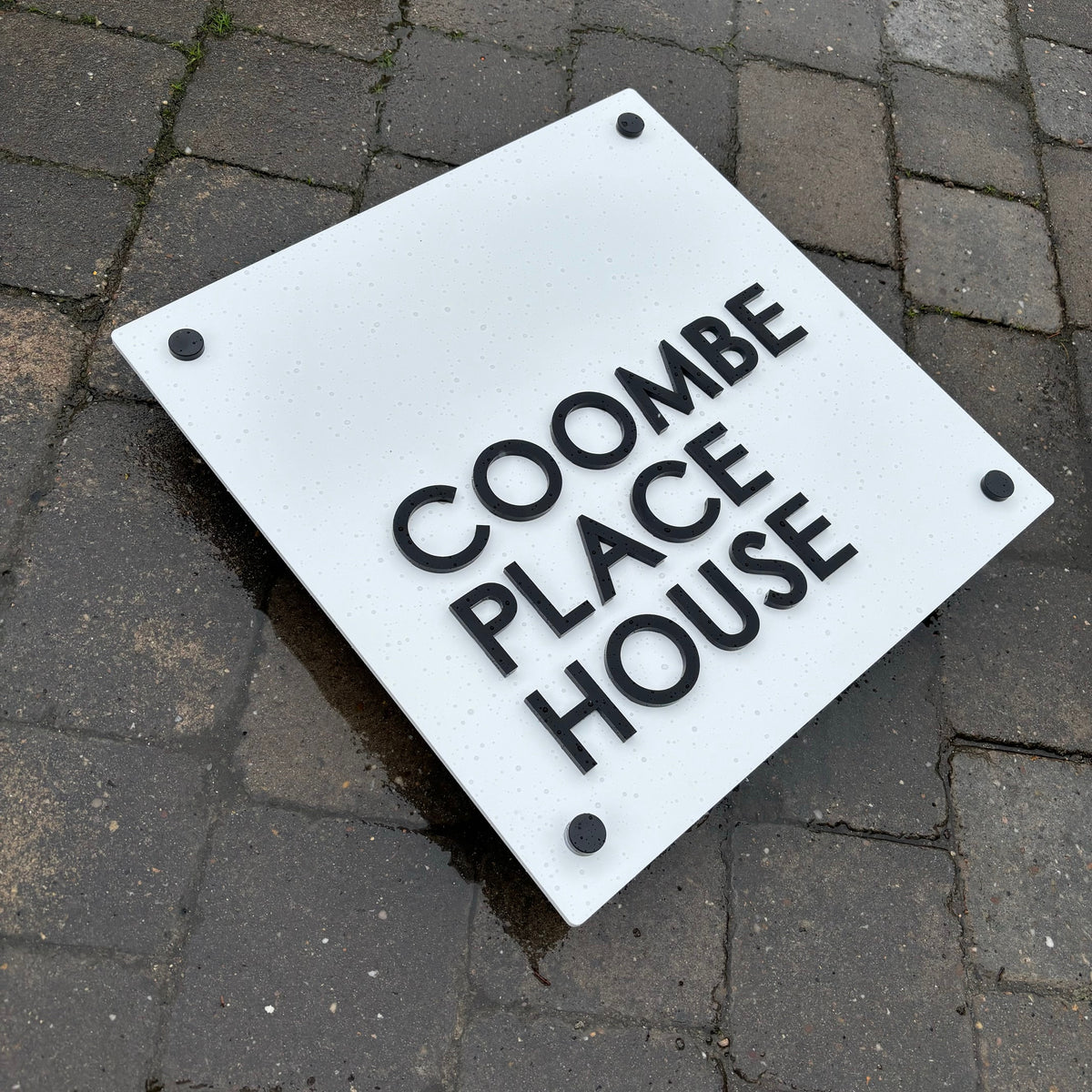 Modern Extra Large Three-Dimensional House Name / Address Plaque ...