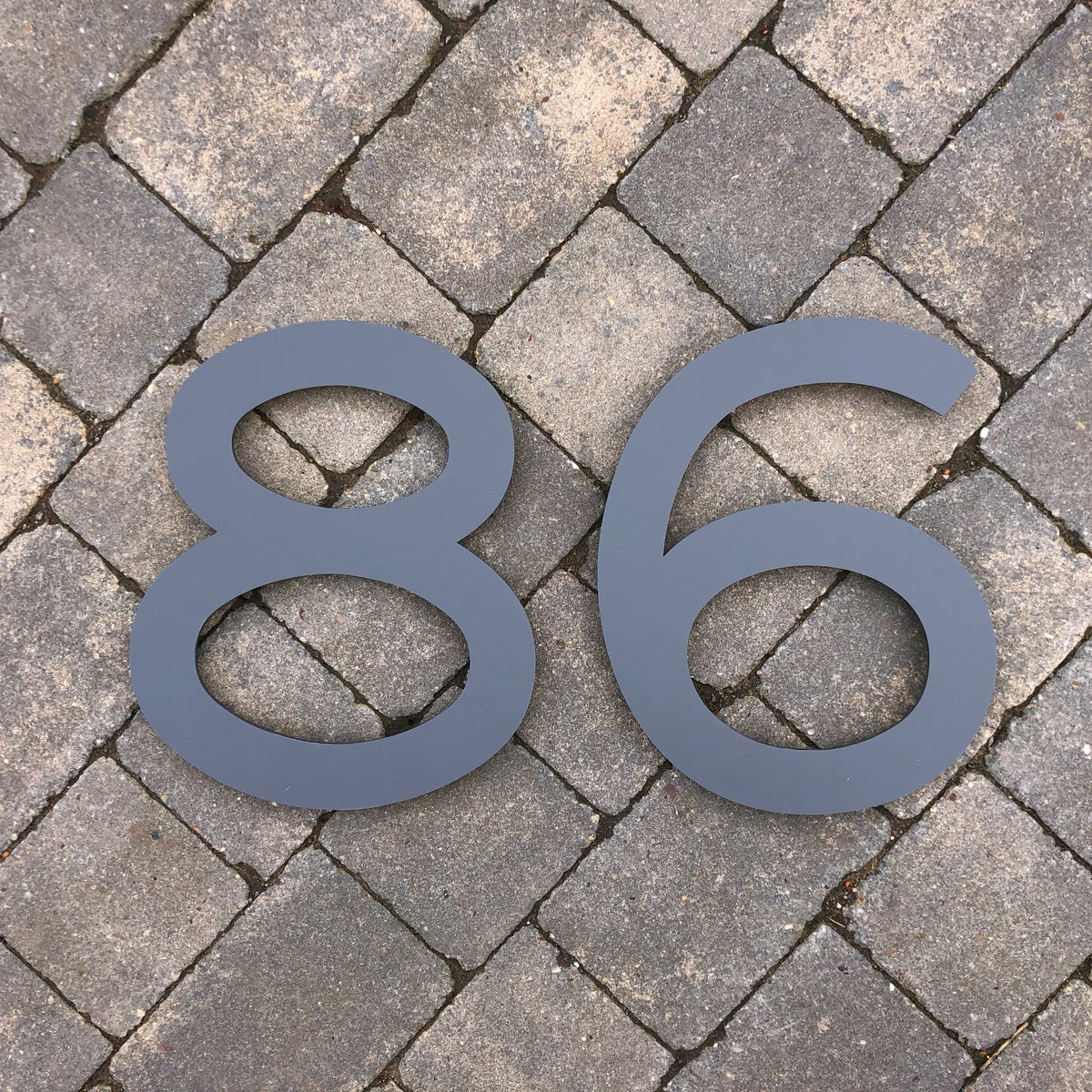 Individual House Digit Number Sign Large 30 cm tall – Kreativ Design Ltd