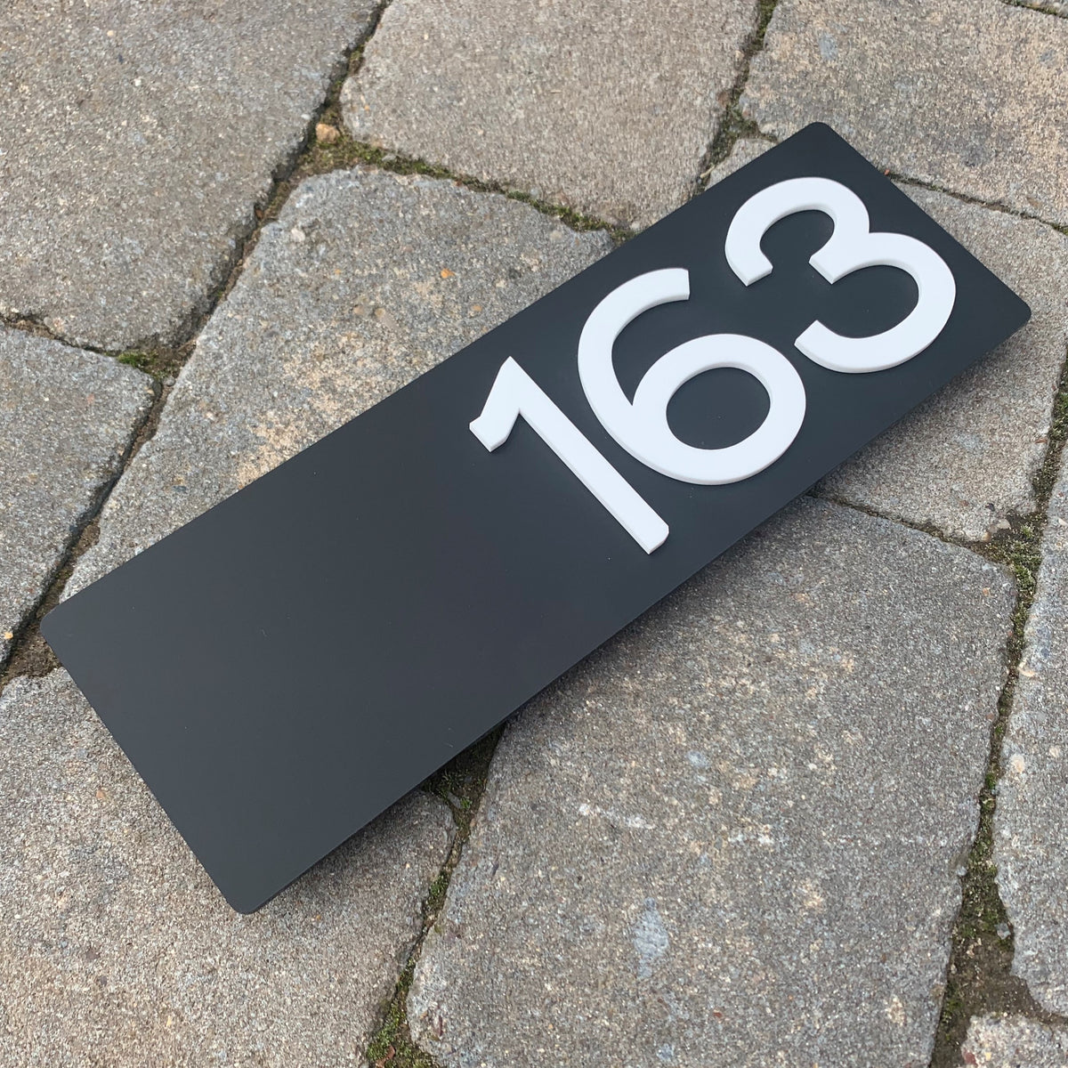 Modern 3D Digit House or Flat Number Sign 30 cm x 10 cm – Kreativ ...