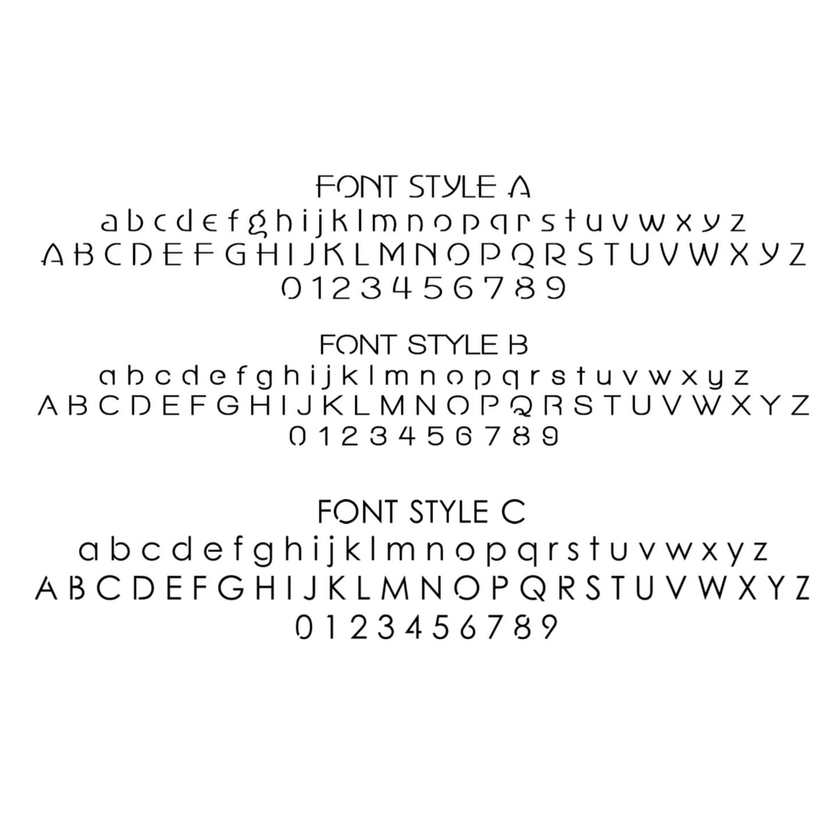 Modern House Address Sign with Stand out 3 Dimensional Digits 20 cm x ...