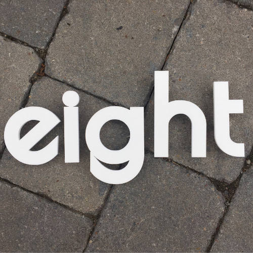 House Number Sign | Modern and Unique Laser Cut Floating Wall Sign ...